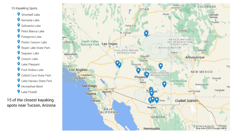 15 of the Closest Kayaking Places near Tucson, Arizona